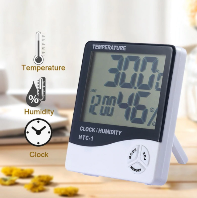 HTC-1 Thermomter Hygrometer - Humidity Meter Digital - Temperature ...