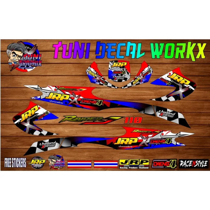 RAIDER J 110 (JRP X DAENG DECAL STICKER V2) | Lazada PH