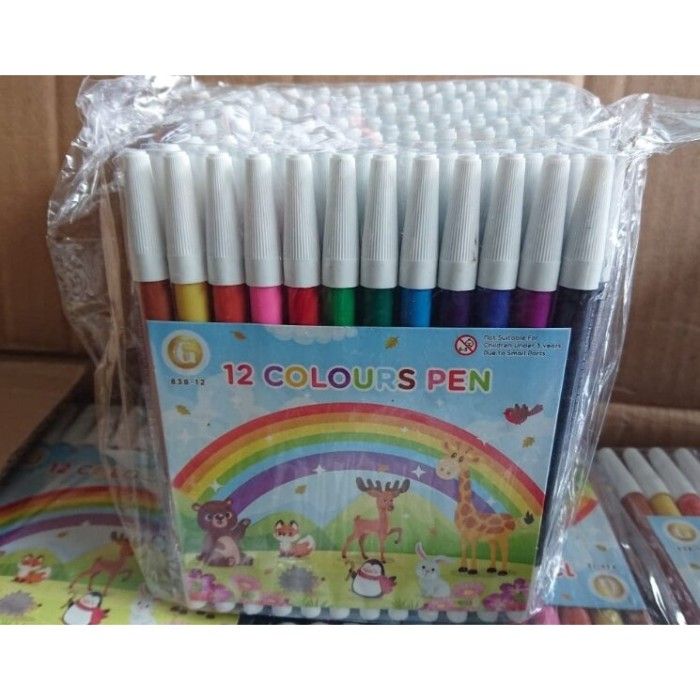 Spidol 12 Warna Gold Spidol 838 Spidol Set Murah Lazada Indonesia