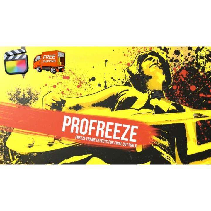 ProFreeze Splatter Final Cut Pro X FCPX M1 plugin effect title freeze ...