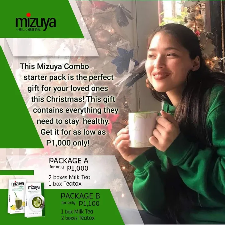 Mizuya Matcha Milk Tea Teatox Lemonade Anti Aging Whitening Vitamin C L ...