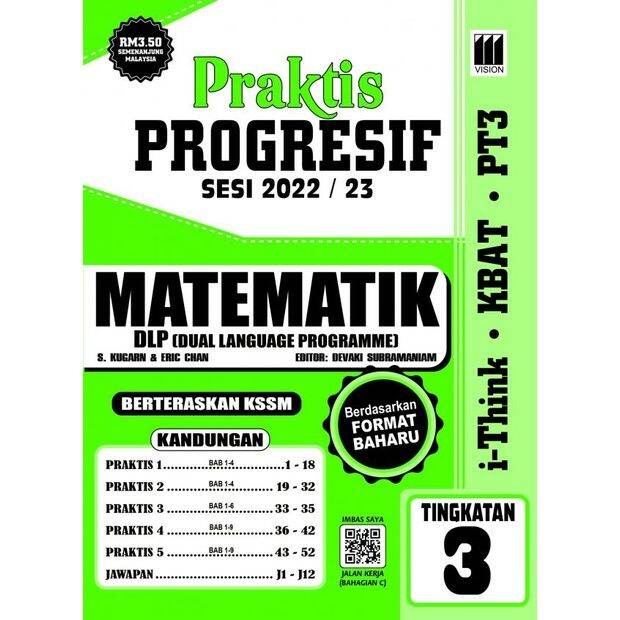 Pustaka Vision 2022: Praktis Progresif Matematik Tingkatan 3 ...