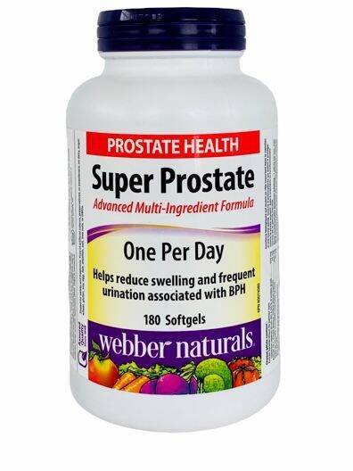 Webber Naturals Super Prostate, 180 Softgels, Proudly Canadian, Exp ...