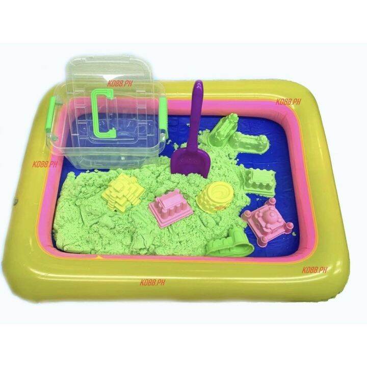 Authentic New ♞COD On hand 1kg Set Play Sand Kinetic Motion Sand Playset Delicate and soft with ...