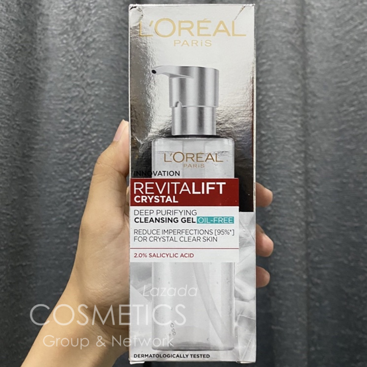 LOREAL Revitalift Crystal Deep Purifying Cleansing Gel Oil-Free 120mL ...