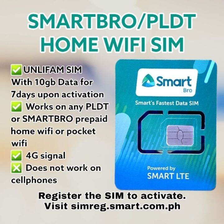 【Strongly recommend】 Smartbro/PLDT Sim Card for PLDT/Smart Home Wifi ...