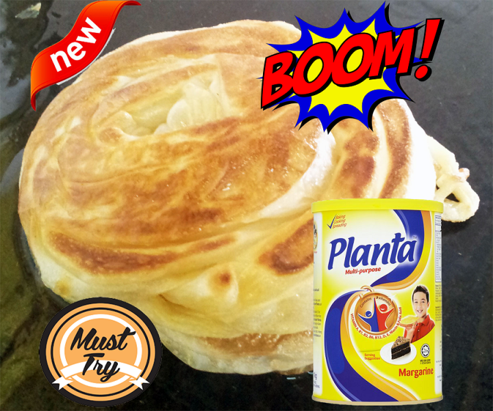 Roti Boom Planta Homemade Roti Canai Segera (Frozen) 10 keping by Cikgu ...