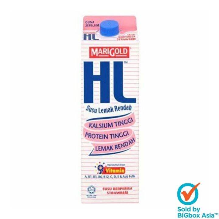 Marigold HL Low Fat Milk 1L - Strawberry | Lazada