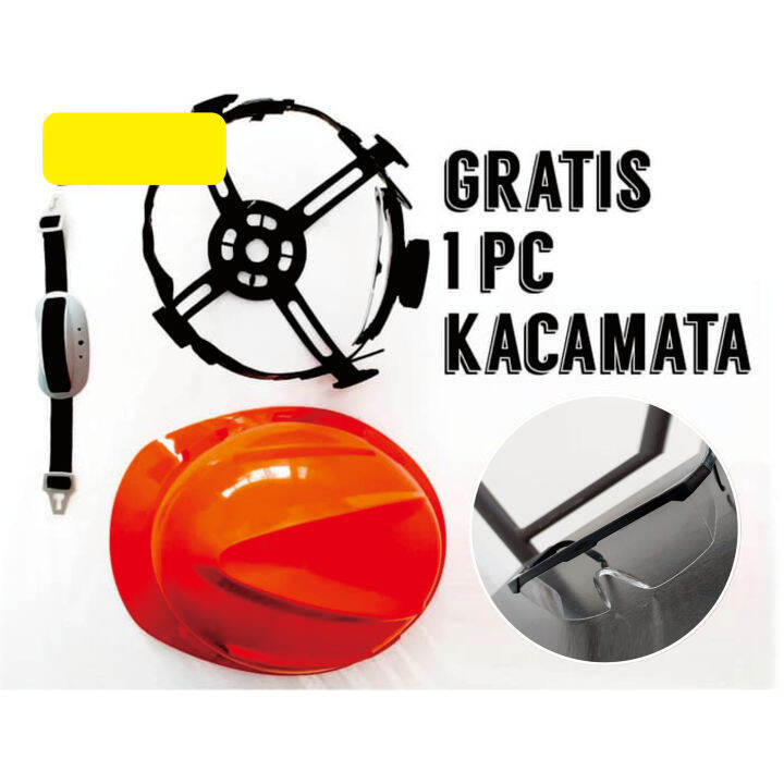 HELM ORANGE / TOPI PROYEK / SAFETY HELMET (NON MEREK) | Lazada Indonesia