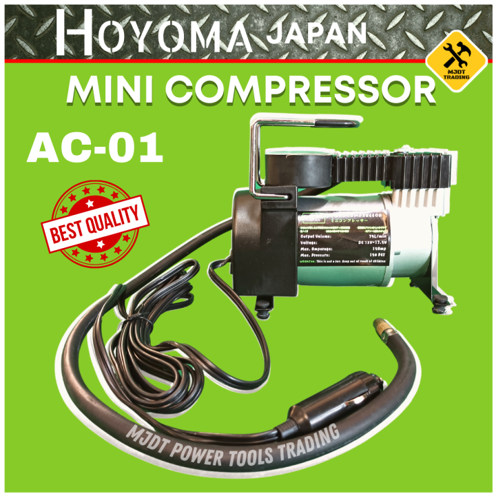 HOYOMA JAPAN HIGH-QUALITY MINI COMPRESSOR (AC-01) | Lazada PH