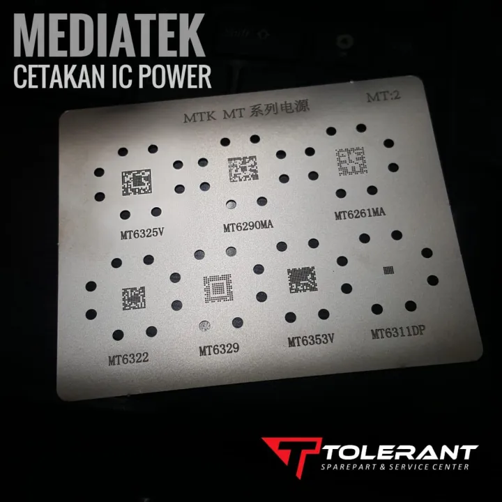 PLAT BGA PAPAN CETAK IC CETAKAN IC MEDIATEK ALL IN MT6325V MT6290MA MT6261MA MT6322 MT6329 ...