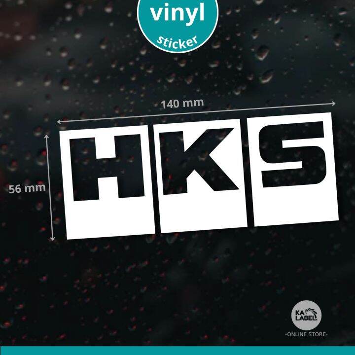 (Ready Stock) HKS VINYL STICKER Car / Motorcycle / Helmet Vinyl Sticker ...