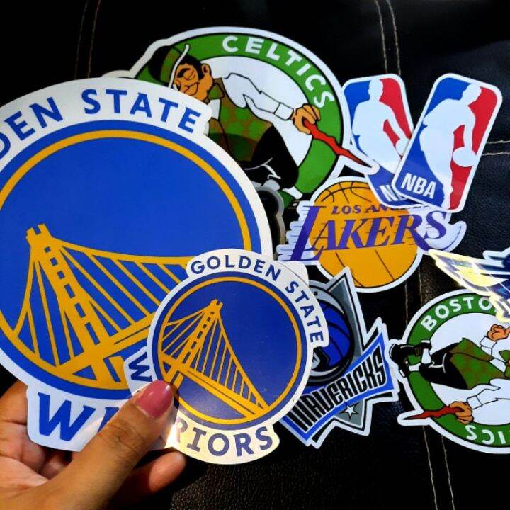 NBA Logo Stickers Decals Laminated Waterproof Large and Small PET ...