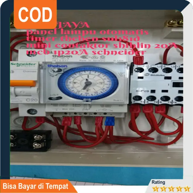 Panel Lampu Taman Otomatis 24jam Panel Timer Theben Sul181d Lazada