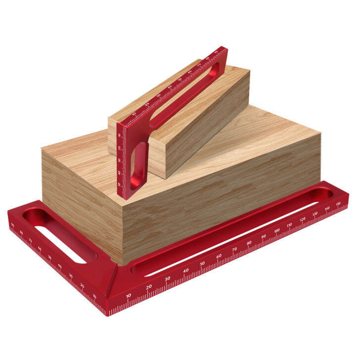 100/160MM Woodworking L Shape Ruler Machinist Square Measuring Height ...