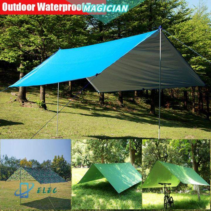 MAGIC Camping Survival Awning Waterproof Tarp Sunshade Coating Pergola Ground Mat Tent Shade ...