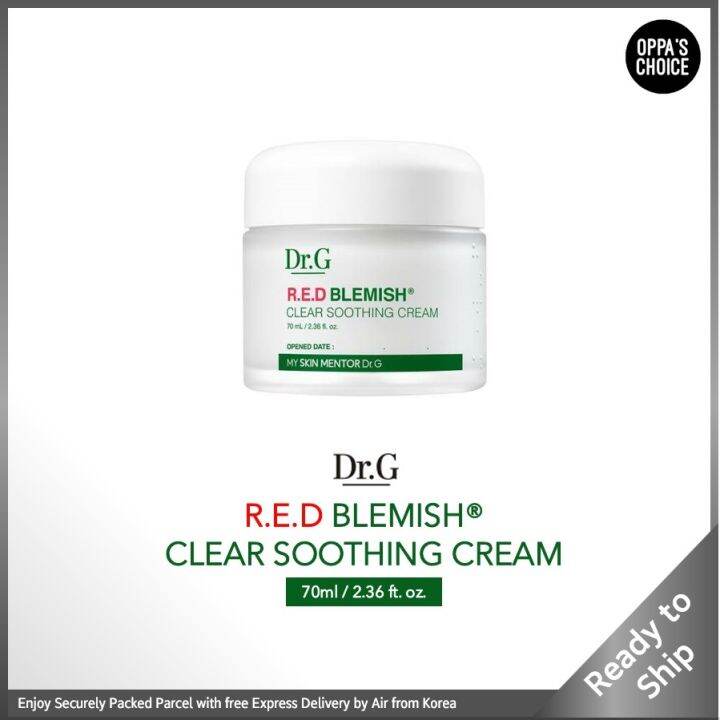 🇰🇷 [Dr.G] Red Blemish Clear Soothing Cream 70ml | Lazada PH
