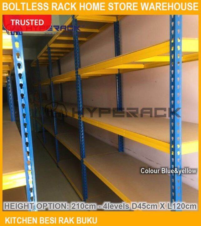 Boltless Rack Home Store Warehouse Rack Kitchen Besi Rak Buku Rak ...