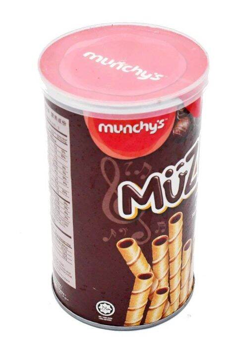 Munchy's Muzic Wafer Rolls Chocolate Flavoured Cream (85g) | Lazada