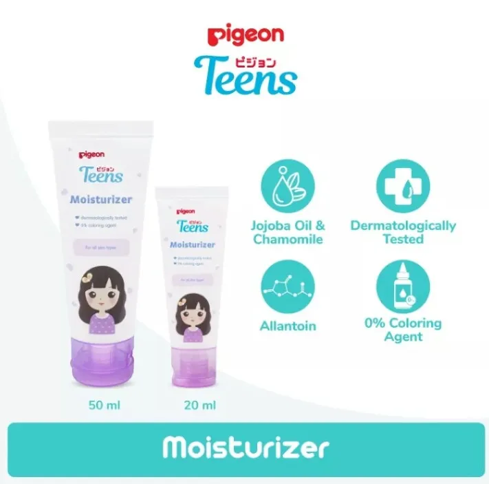 PIGEON Teens Moisturizer Cream - 20ml/50ml - PELEMBAB WAJAH REMAJA ...