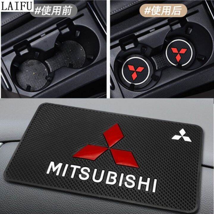 LAIFU แผ่นที่วางขวดน้ำติดรถจักรยานกันลื่นในรถ2ชิ้นแผ่นรองถ้วยน้ำซิลิกา ...