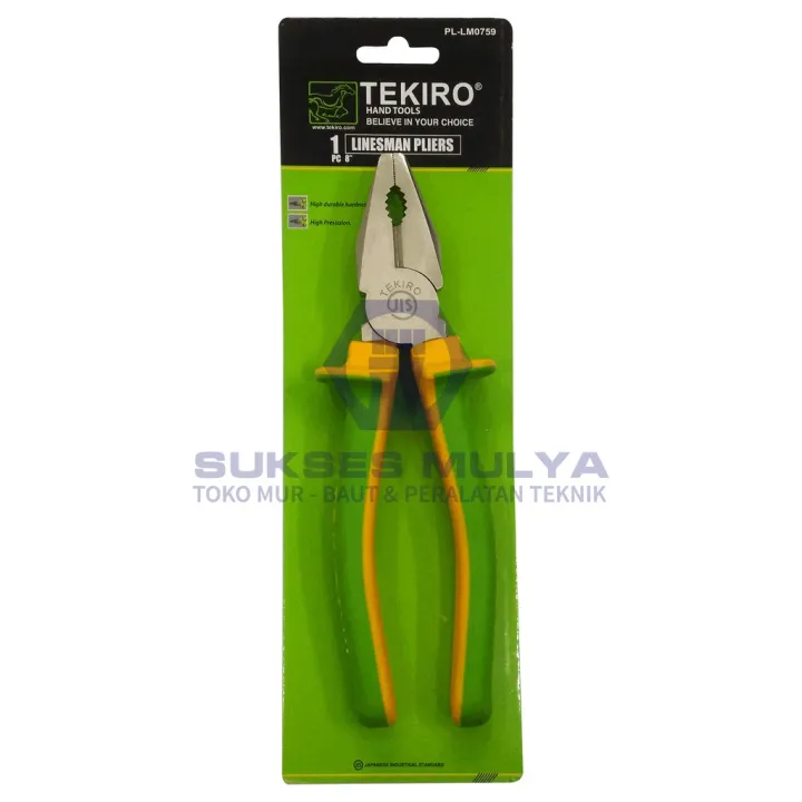 Tang Kombinasi Tekiro 8 inch / Combination Plier Tekiro 8 inch | Lazada ...