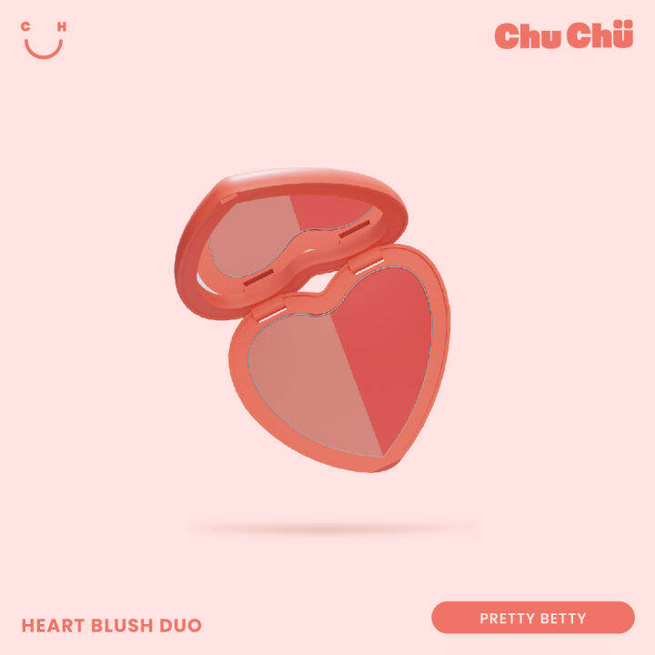 Chu Chu Beauty Heart Blush Duo in Pretty Betty | Lazada PH