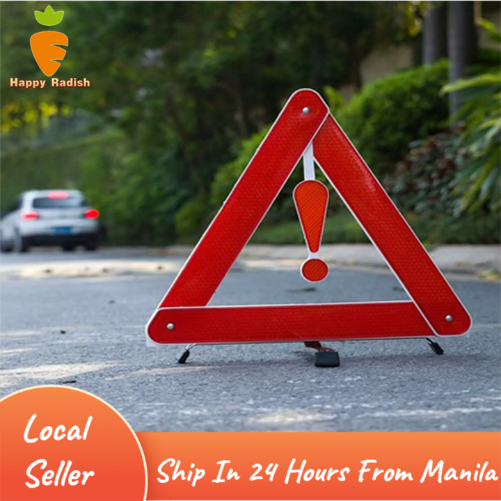 Early Warning Device Triangle Sign Car Safety Emergency Essentials For ...