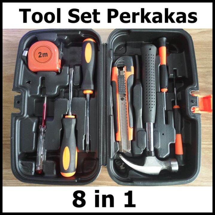 Terlaris !! Peralatan Tukang Lengkap Set / Alat Set Perkakas Palu Obeng ...