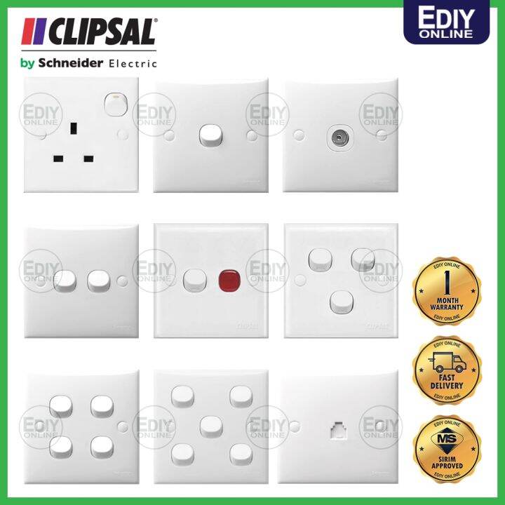 SCHNEIDER CLIPSAL VIVACE SWITCH SOCKET ( 1 unit ) 13A/15A/1GANG 20A ...