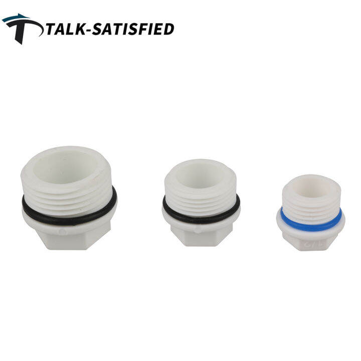 10 Pcs PVC Pipe End Plugs 1/2'',3/4'',1'' Male Thread Drip Irrigation ...