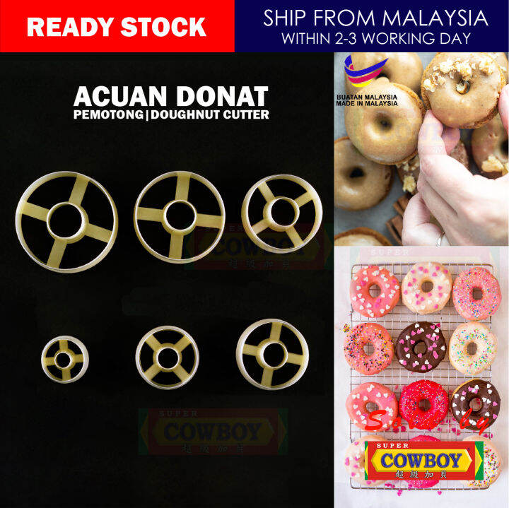 Acuan Donat Doughnut Cutter Donut Maker Cutter Acuan Dolnat Mould ...