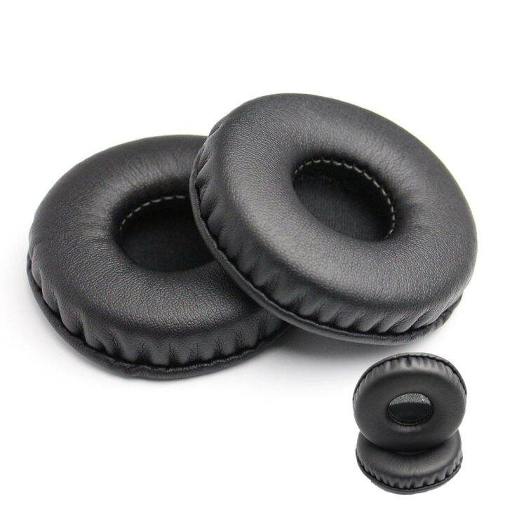2PCS Ear Pads Cushion 70mm Sponge PU Foam Pads Earmuffs Sponge Cover ...