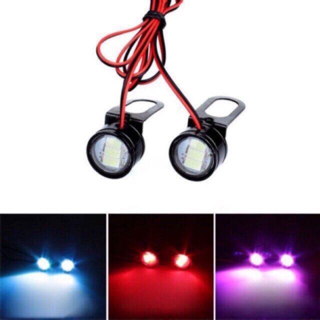 COD 1 pair Motorcycle Eagle Eye LED Light WBracket LED23 LED24 LED43 ...