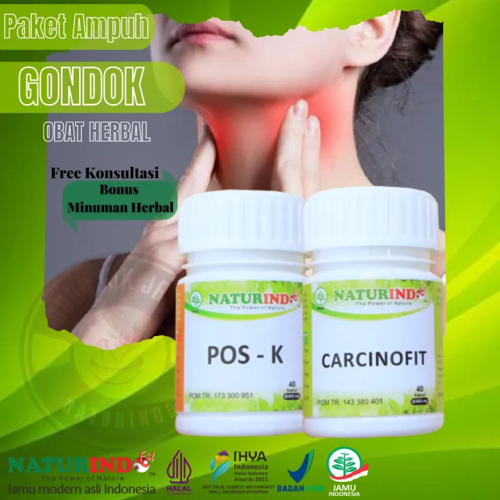 obat gondok leher kelenjar tiroid beracun luar benjolan gondongan ...