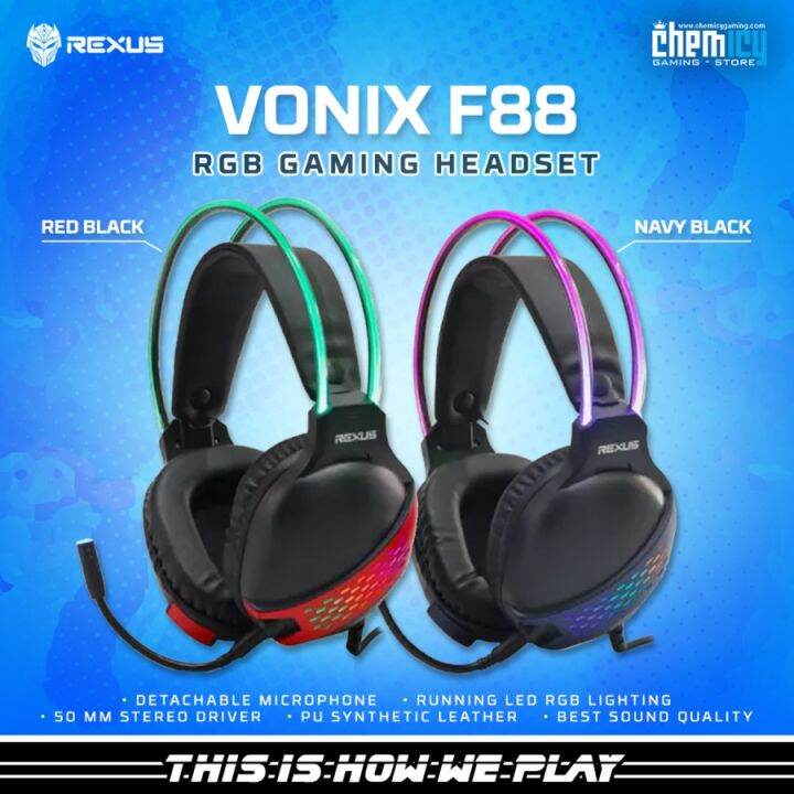 Rexus Vonix F88 RGB Gaming Headset | Lazada Indonesia