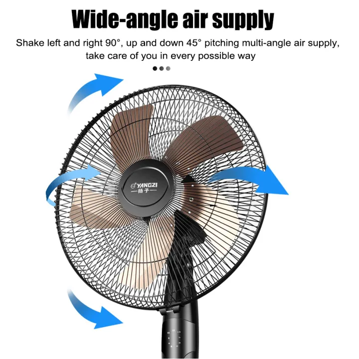 COD 16" Electric Fan Stand Fan 16" (INCH) 3 Speed Mode 5 Blades Good ...