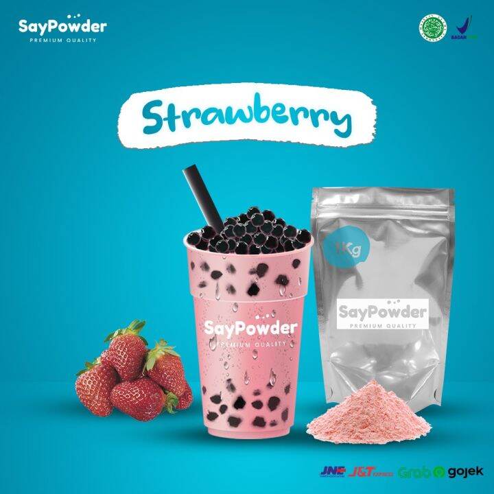 Bubuk Minuman Strawberry 1000gr Mix Sugar serbuk minuman Best Seller / minuman bubuk / premium ...