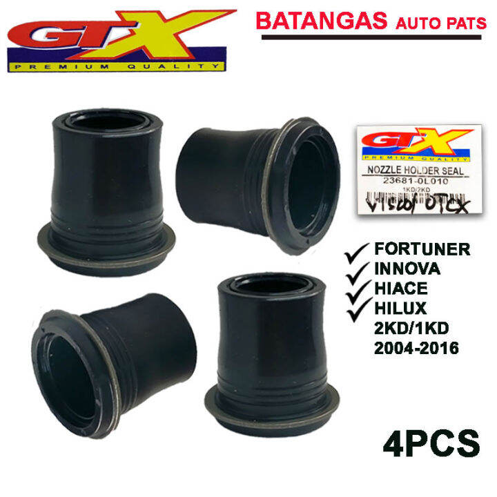 NOZZLE HOLDER SEAL FOR INNOVA, FORTUNER, HIACE, HILUX 1KD/2KD 2004-2016 GTX PN: 23681-0L010 ...