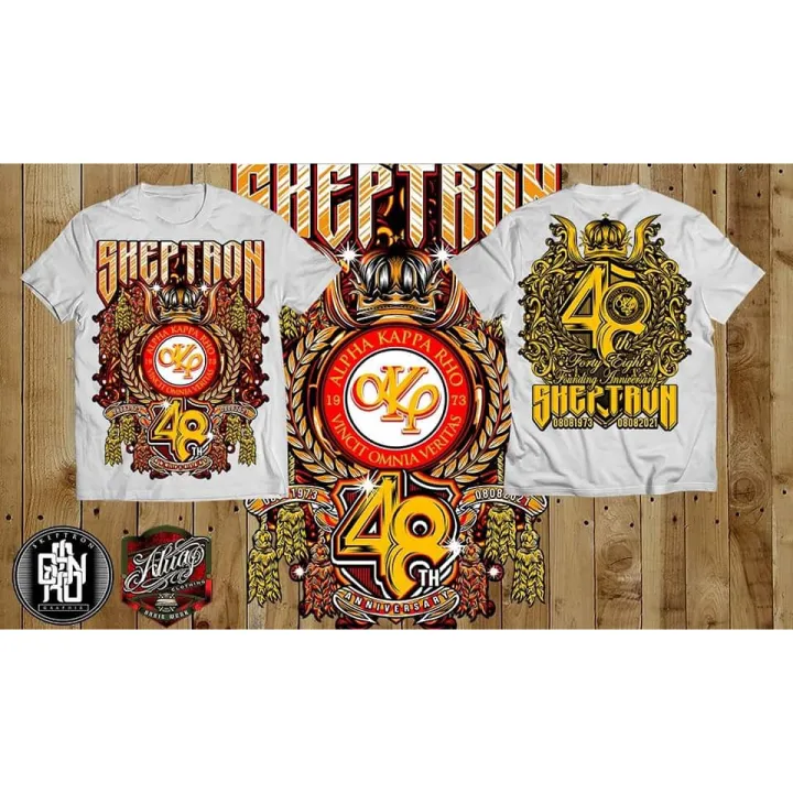 AKP Alpha Kappa Rho Skeptron Ice Dragon Fraternity Shirt(Full ...