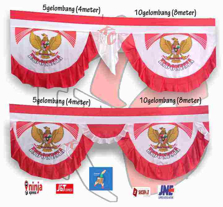BENDERA BACKGROUND SABLON GARUDA INDONESIA DEKORASI | Lazada Indonesia