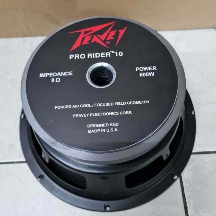 SPEAKER PEAVEY 10 INCI PRO RIDER 600 WATT KOMPONEN BAHAN BABET | Lazada ...