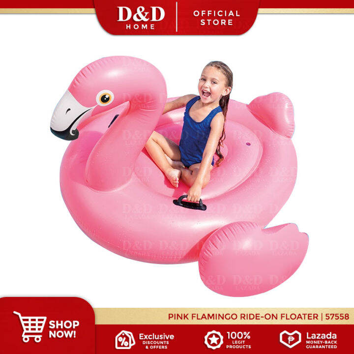 D&D Home | 57558 Inflatable Pink Flamingo Pool Floater [ 1.47m x 1.40m ...