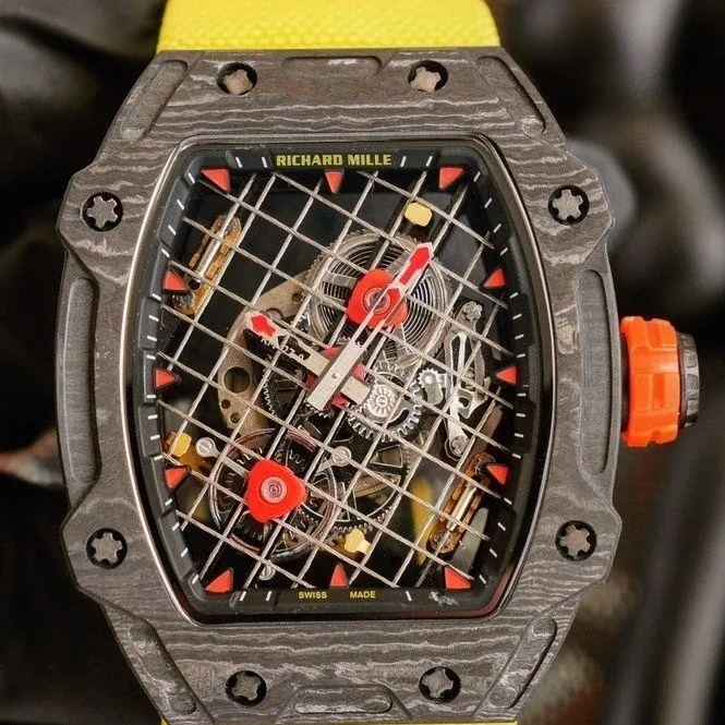 Ultra-thin carbon fiber personalized alternative watch barrel-shaped ...