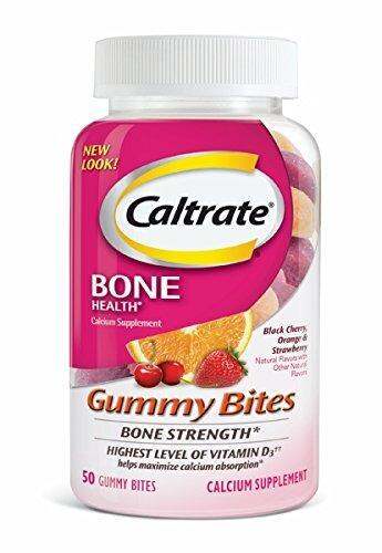 Caltrate Gummy Bites (Black Cherry, Strawberry, Orange Flavors, 50 ...