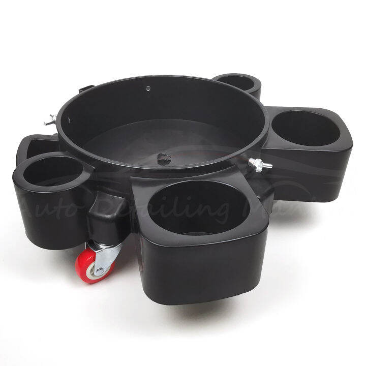 Car Wash Bucket Dolly, Bucket Mobilizer with Extra Storage Pocket ...