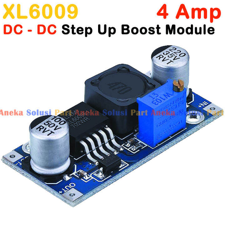 XL6009 4A Adjustable DC-DC Step Up Boost Converter Booster DC Module | Lazada Indonesia