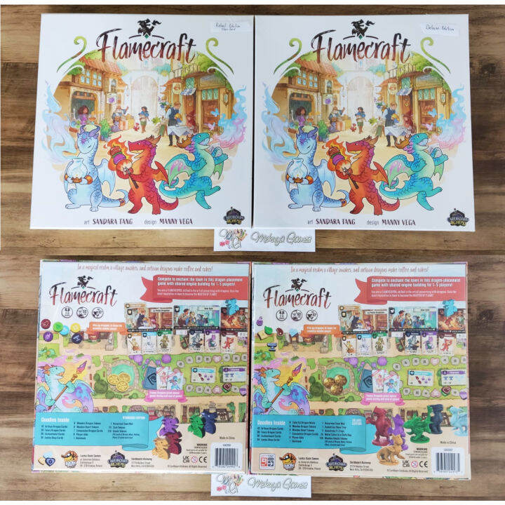 Flamecraft Deluxe Standard Retail Edition Soloable Strategy Boardgame ...