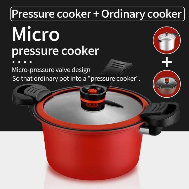 Micro pressure cooker pot cooking Nonstick pan for soup 3.5L family ...