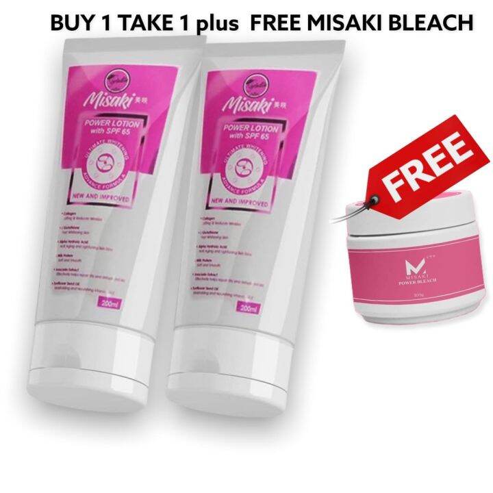 MISAKI POWER LOTION With SPF 65 BUY 1 TAKE 1 with free Misaki Bleach ...